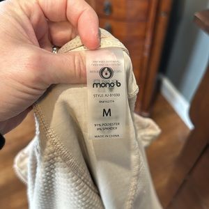 Mono B | Jackets & Coats | Mono B Medium Beige Crop Full Zip Hooded ...